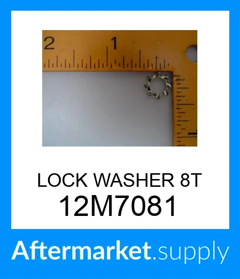 12M7081 - LOCK WASHER 8T fits JOHN DEERE | Price: $0.11 to $0.11