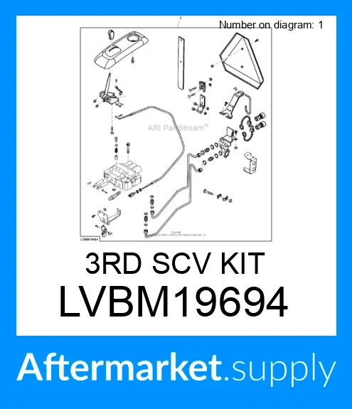 LVBM19694 - 3RD SCV KIT fits JOHN DEERE
