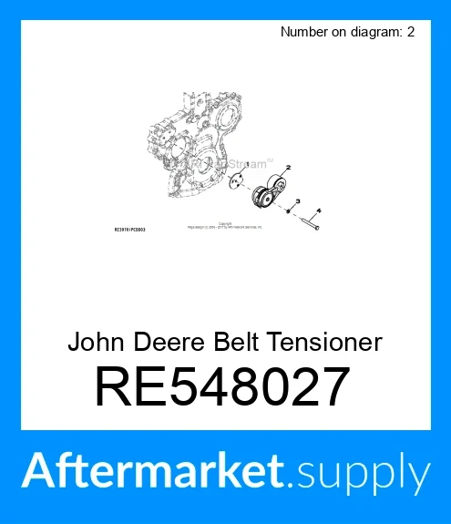 re548027 - Belt Tensioner fits JOHN DEERE | Price: $24.95 to $231.99