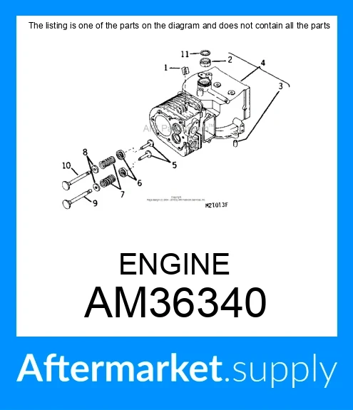 AM36340 - ENGINE fits JOHN DEERE