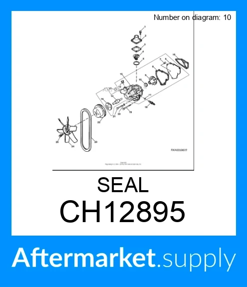 ch12895 - SEAL fits JOHN DEERE