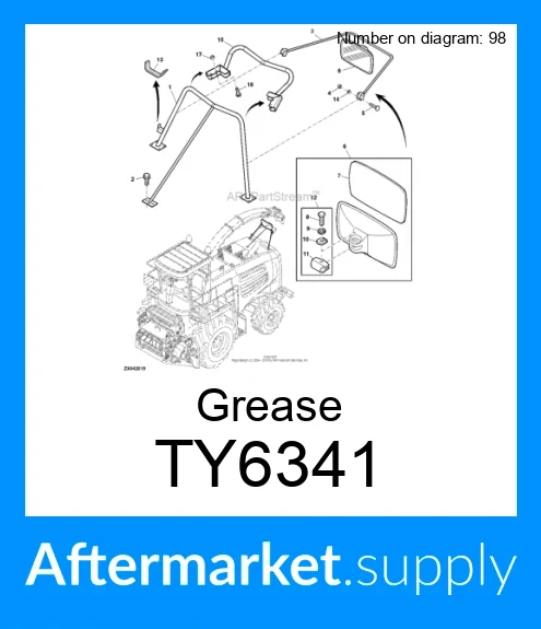 ty6341 - Grease fits JOHN DEERE | Price: $7.44 to $118.18