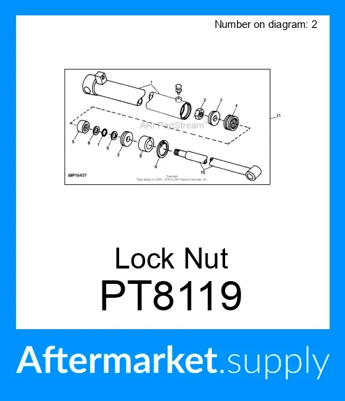 PT8119 - Lock Nut fits JOHN DEERE | Price: $37.53 to $75.06