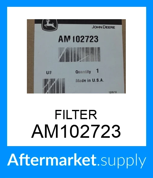 AM102723 - FILTER fits JOHN DEERE | Price: $17.50 to $117.50