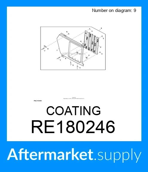 RE180246 - COATING fits JOHN DEERE | Price: $375.62 to $459.99