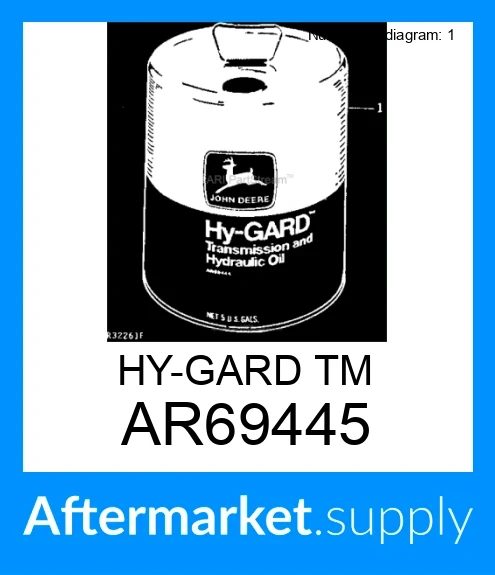 ar69445 - HY-GARD TM fits JOHN DEERE | Price: $1,247.03