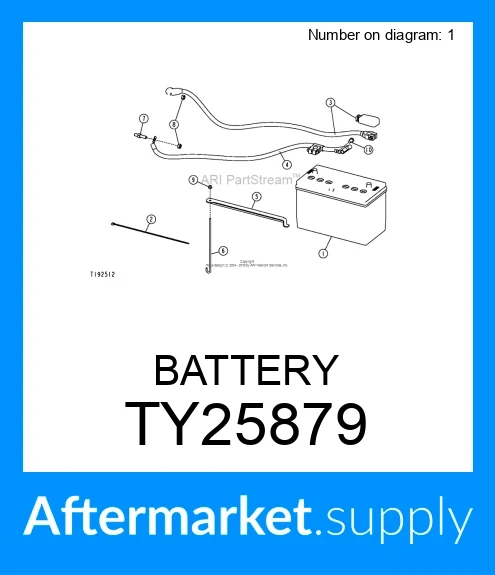 TY25879 - BATTERY fits JOHN DEERE