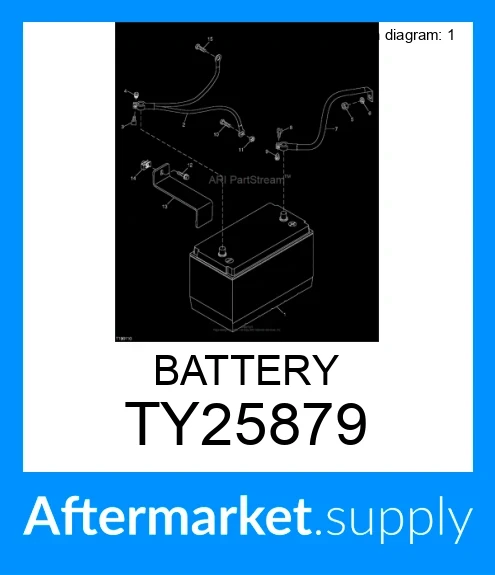 TY25879 - BATTERY fits JOHN DEERE