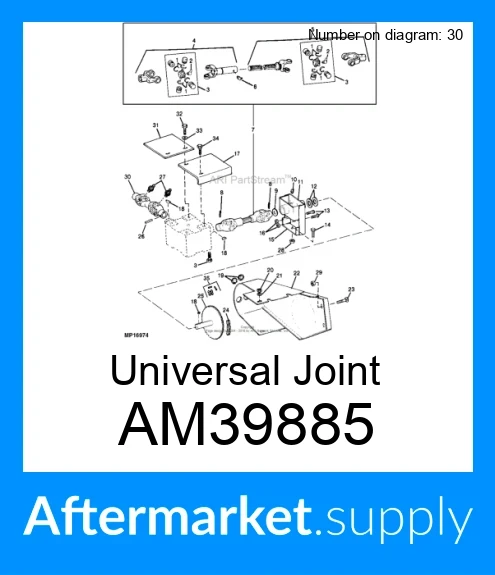 am39885 - Universal Joint fits JOHN DEERE
