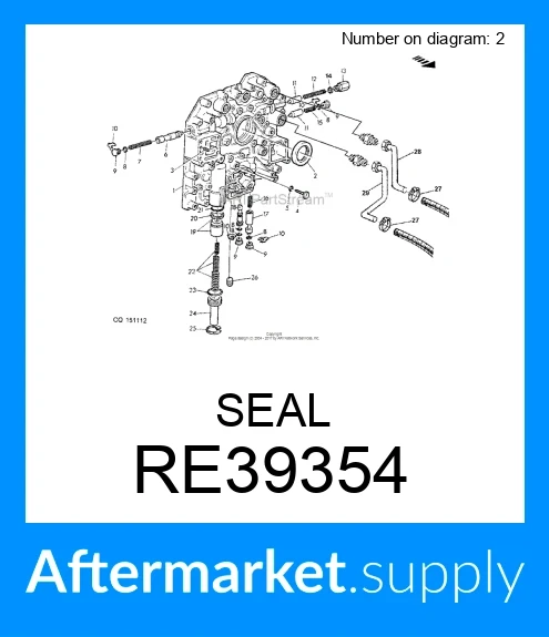 RE39354 - SEAL fits JOHN DEERE | Price: $45.86 to $82.91