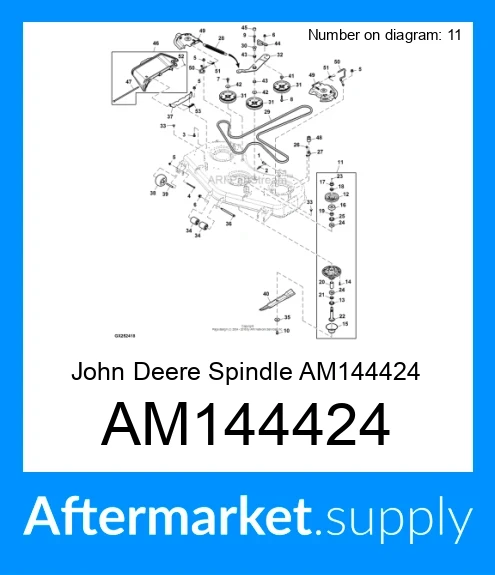 am144424 - Spindle fits JOHN DEERE | Price: $14.99 to $212.83