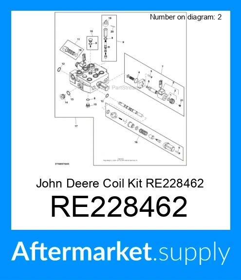 re228462 - Kit fits JOHN DEERE