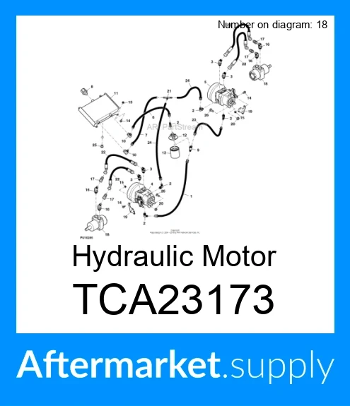 tca23173 - Hydraulic Motor fits JOHN DEERE | Price: $149.99 to $892.52