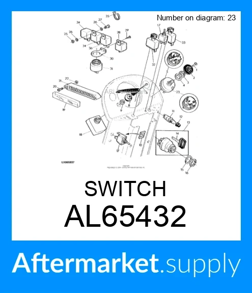 AL65432 - SWITCH fits JOHN DEERE | Price: $52.22 to $75.63