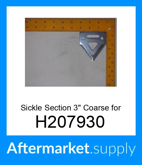 H207930 - Sickle Section 3" Coarse for John Deere Platform, (R90658 ...