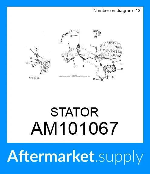 AM101067 - STATOR fits JOHN DEERE | Price: $74.98 to $129.90