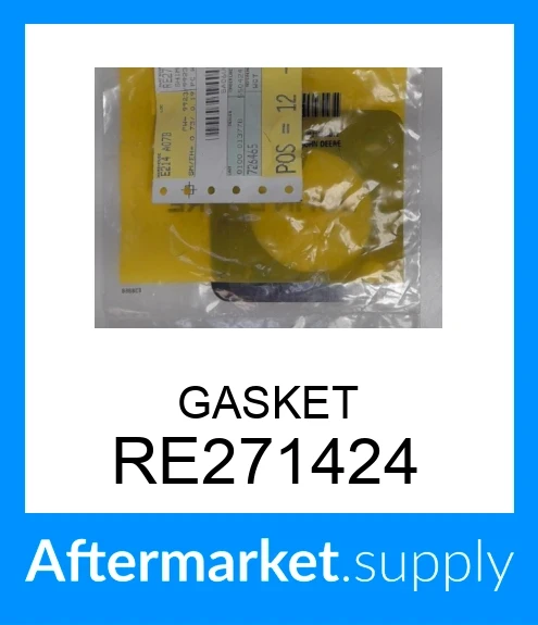 RE271424 - GASKET fits JOHN DEERE | Price: $30.48 to $38.11