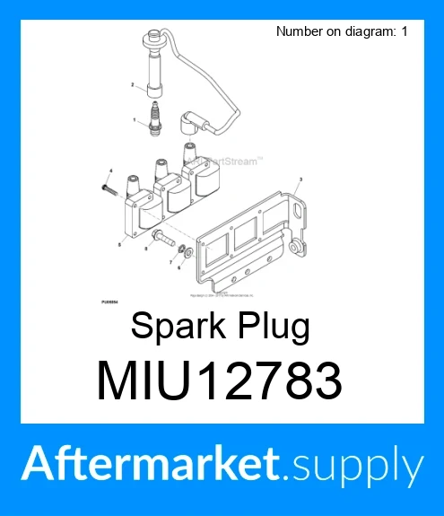 miu12783 - Spark Plug fits JOHN DEERE | Price: $4.99 to $24.41