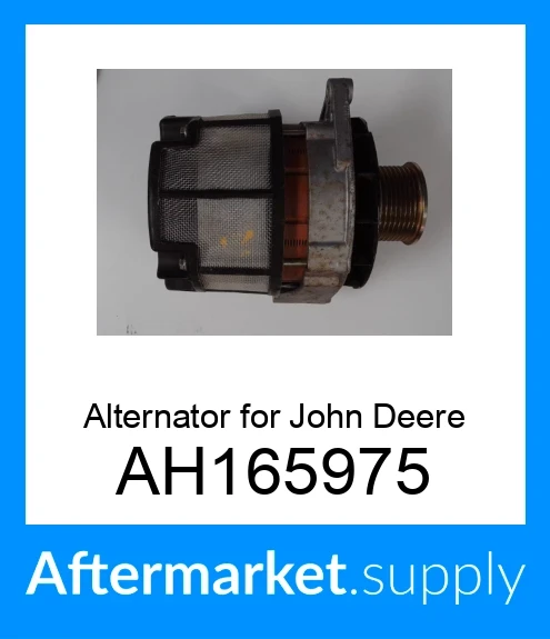 AH165975 - Alternator for John Deere Tractor and Sprayer, (AT185951 ...