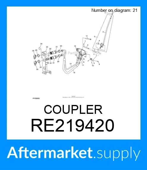 RE219420 - COUPLER fits JOHN DEERE | Price: $36.77 to $135.44