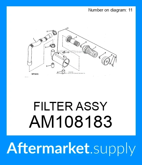 AM108183 - FILTER ASSY fits JOHN DEERE