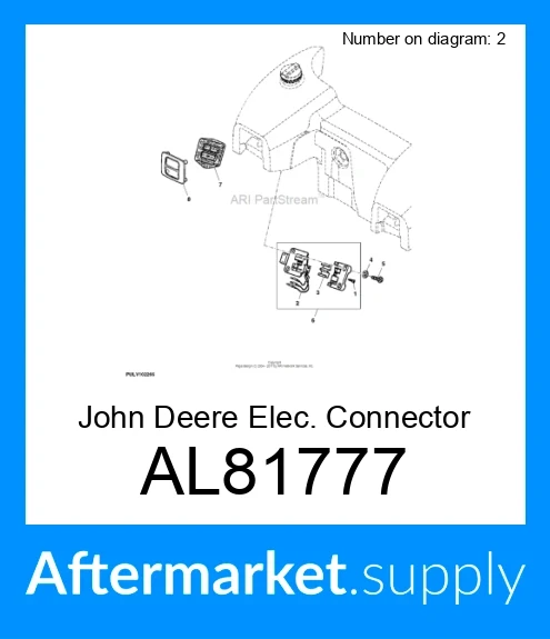 AL81777 - John Deere Elec. Connector Terminal fits JOHN DEERE | Price ...