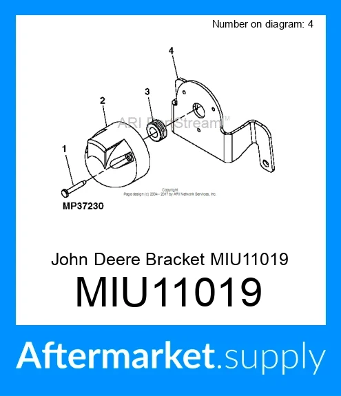 miu11019 - Bracket fits JOHN DEERE