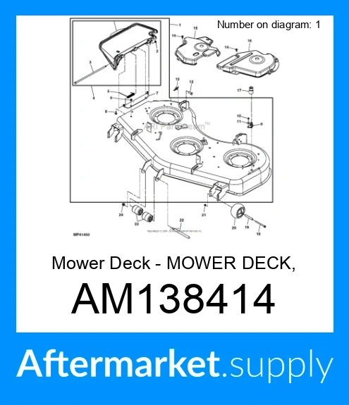 AM138414 - Mower Deck fits JOHN DEERE