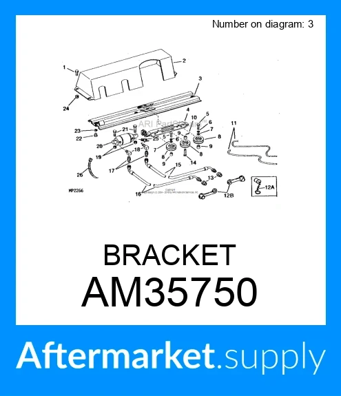 AM35750 - BRACKET fits JOHN DEERE | Price: $128.93 to $186.90