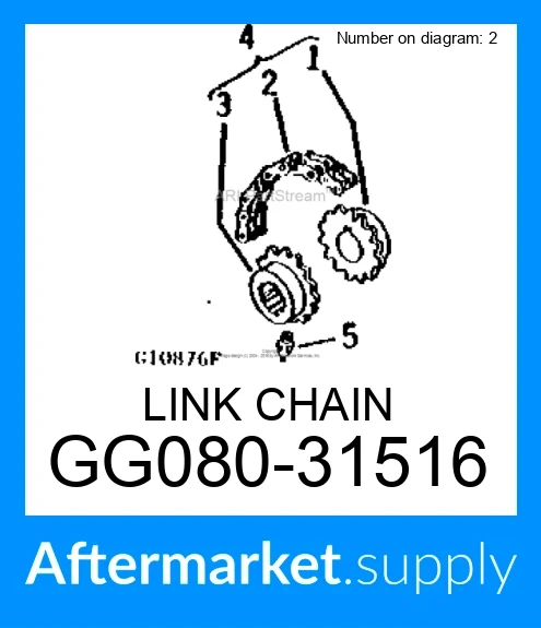 GG080-31516 - LINK CHAIN fits JOHN DEERE