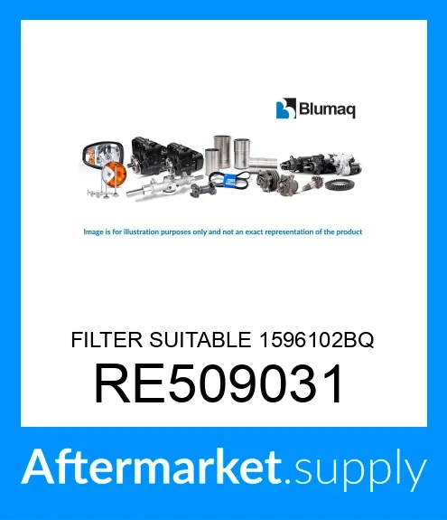 RE509031 - FILTER SUITABLE 1596102BQ fits JOHN DEERE | Price: $8.18 to ...
