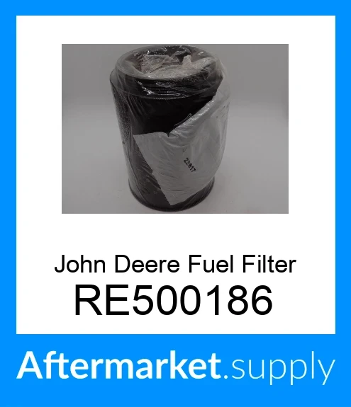RE500186 - FILTER fits JOHN DEERE | Price: $21.88 to $55.81