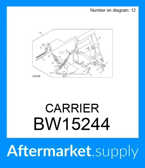 BW15244 - CARRIER fits JOHN DEERE