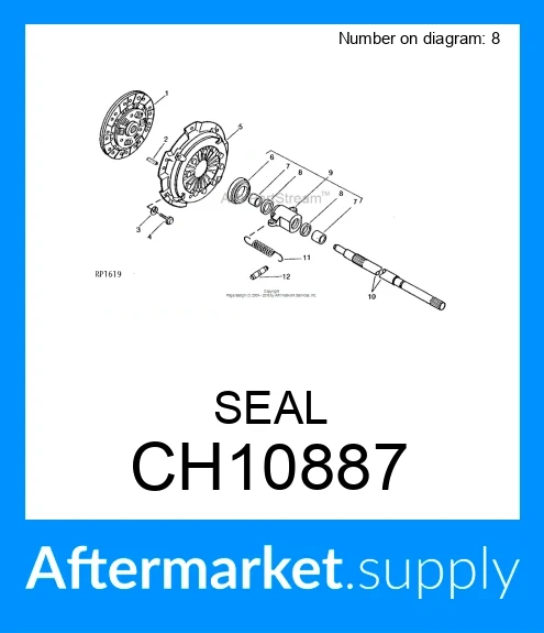 CH10887 - SEAL fits JOHN DEERE | Price: $3.66
