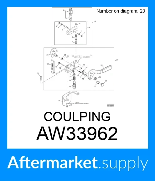 AW33962 - COULPING fits JOHN DEERE | Price: $106.18