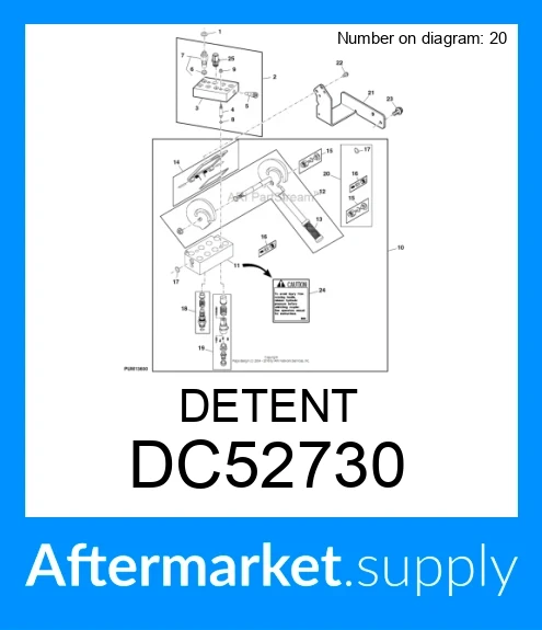DC52730 - DETENT fits JOHN DEERE
