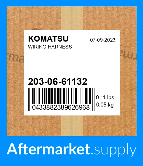 203-06-61132 - WIRING HARNESS fits KOMATSU | Price: $59.31