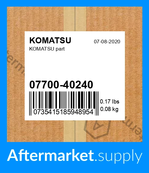 07700-40240 - part fits KOMATSU | Price: $97.93