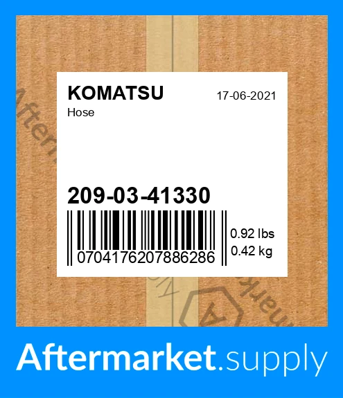209-03-41330 - Hose fits KOMATSU | Price: $231.80