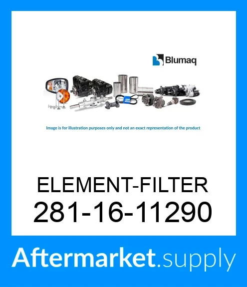 281-16-11290 - FILTER SUITABLE 3I1240BQ fits KOMATSU | Price: $13.39 to ...