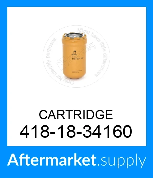 418-18-34160 - CARTRIDGE fits KOMATSU | Price: $41.85 to $79.80