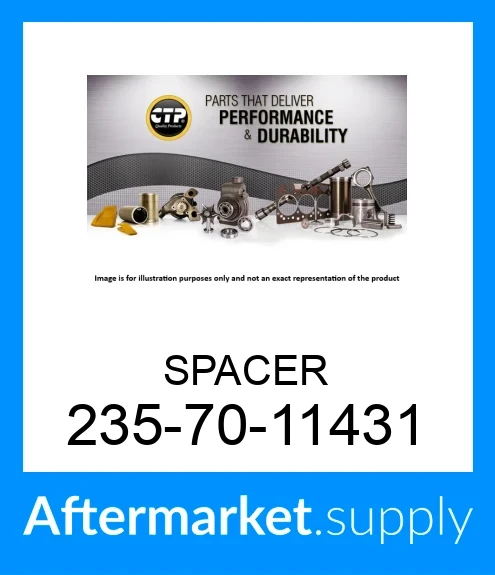 235-70-11431 - SPACER fits KOMATSU | Price: $137.39 to $298.00
