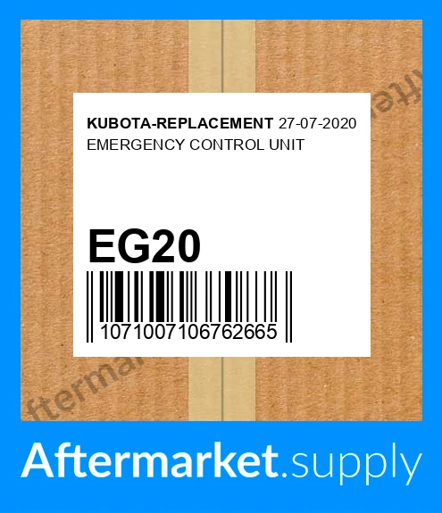 eg20 - EMERGENCY CONTROL UNIT fits KUBOTA-REPLACEMENT