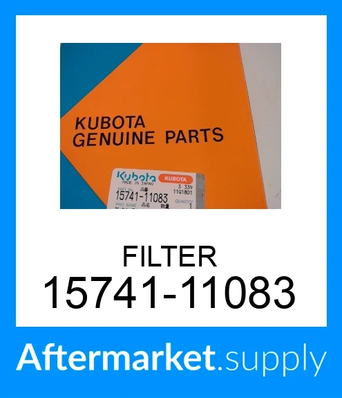 15741-11083 - FILTER fits KUBOTA-REPLACEMENT | Price: $15.00 to $167.19