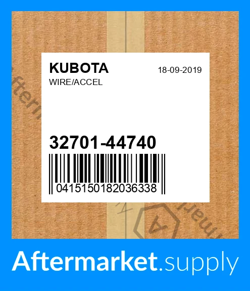 32701-44740 - WIRE/ACCEL fits KUBOTA