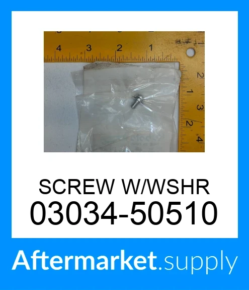 03034-50510 - SCREW W/WSHR fits KUBOTA | Price: $0.26