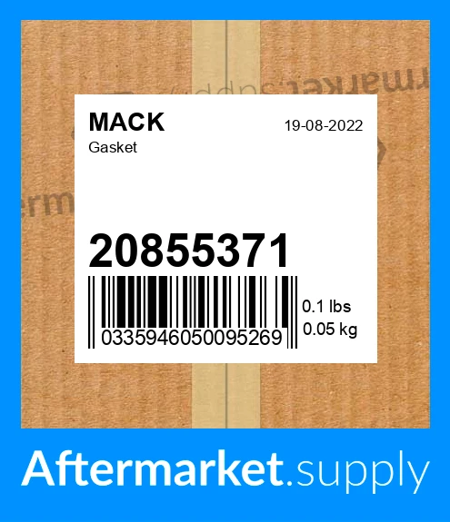 20855371 - Gasket fits MACK | Price: $19.98 to $84.00