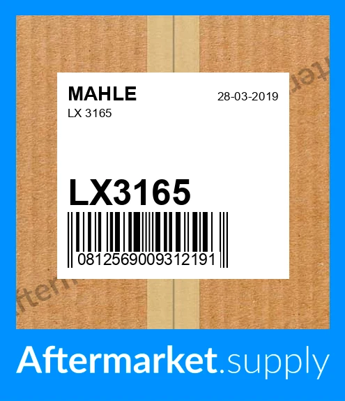 lx3165 - LX 3165 fits MAHLE