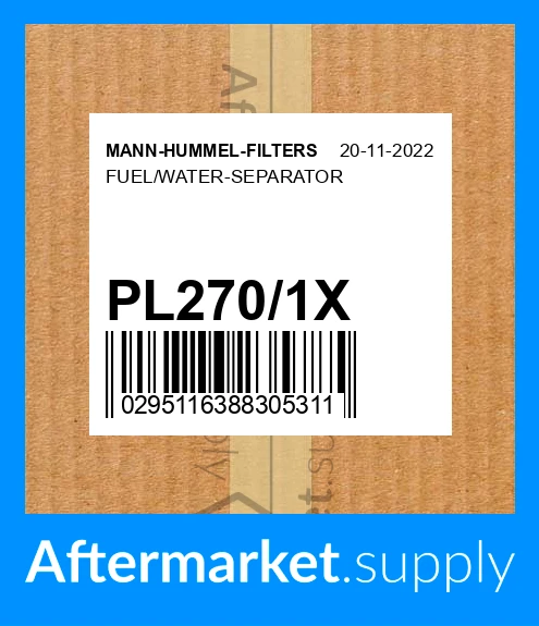 PL270/1X - FUEL/WATER-SEPARATOR fits MANN-HUMMEL-FILTERS