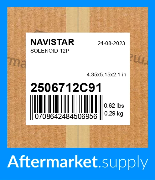 2506712C91 - SOLENOID 12P fits NAVISTAR